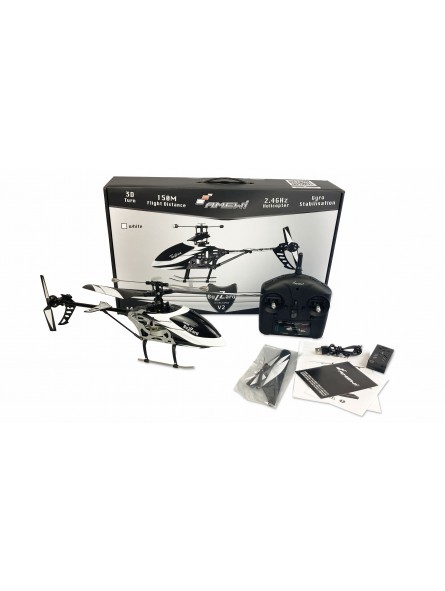 Amewi Buzzard V2 Single-Rotor-Helikopter 4-Kanal RTF weiß